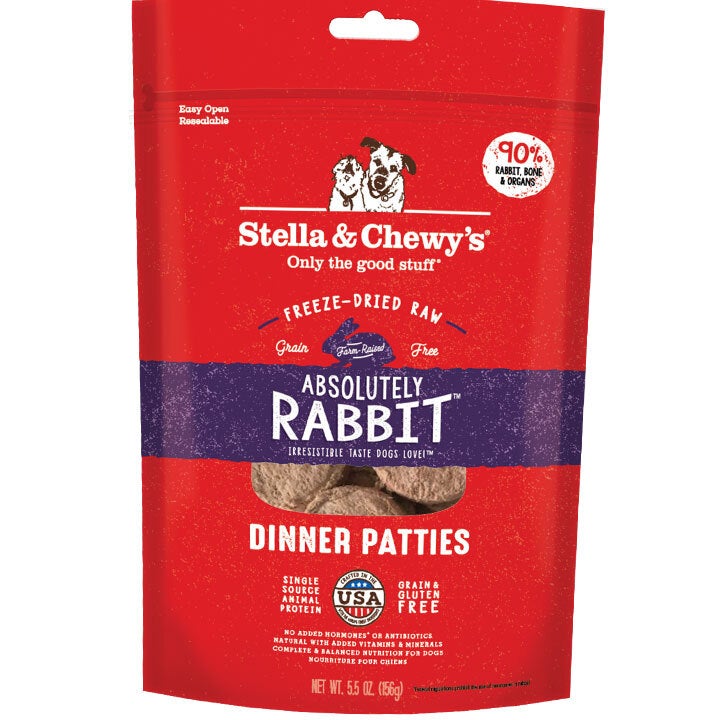 Stella & Chewy Rabbit Dinner Patties 5.5oz | Follow Your Nose Pets